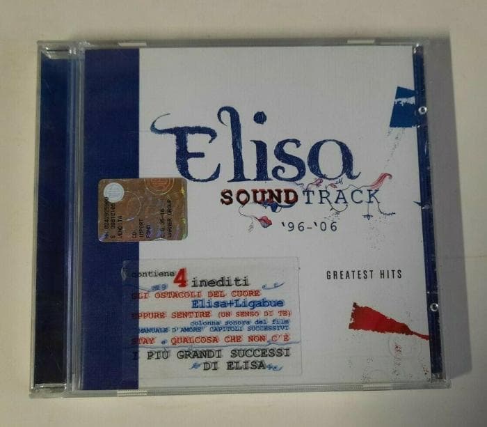 Elisa ︎ Sound Track ︎ Greatest Hits ︎ Cd 2006 Sugar S.r.l /Warner Music ...