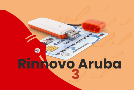 Firma digitale - Rinnovo triennale 2 certificati Aruba CNS | Teknoassist
