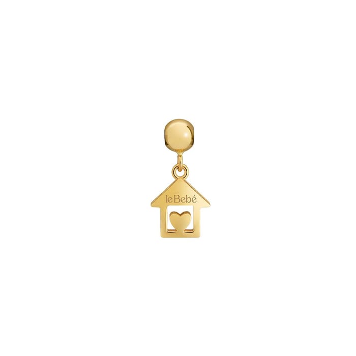 Le Bebé - Charm I Tesorini Pop shaped like a house in yellow gold ...