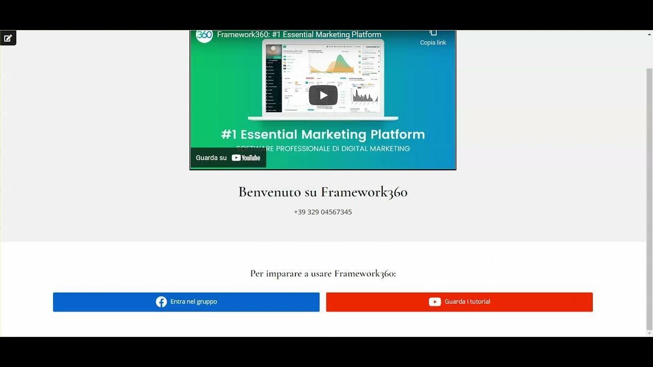 Creare l'header del sito web | Framework360